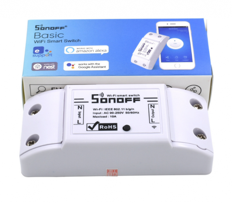 Sonoff Basic WiFi Smart Switch Smarthome สวิตช์ ไวไฟ อัจฉริยะ ควบคุมผ่านแอปพลิเคชัน มือถือ ...