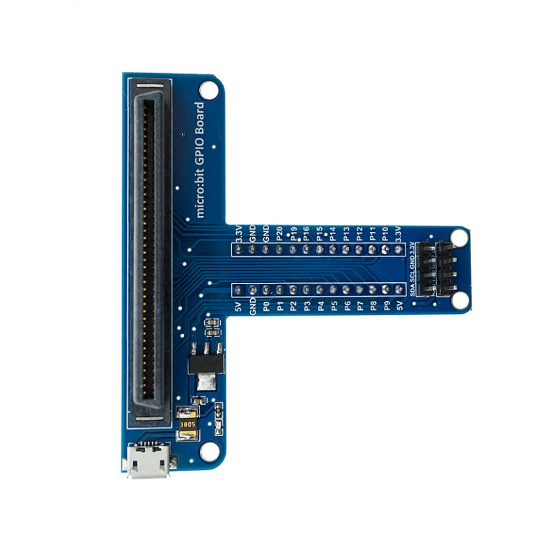 Bbc Microbit Gpio Expansion Board T Type For Breadboard บอร์ดขยาย ขา Gpio ของ ไมโครบิต แบบเสียบ