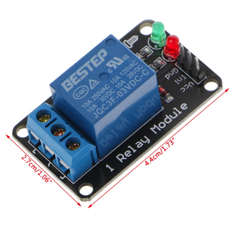 Relay Module 3V 1 Channel มอดูลรีเลย์ 1 แชลแนล – TiDo Technology